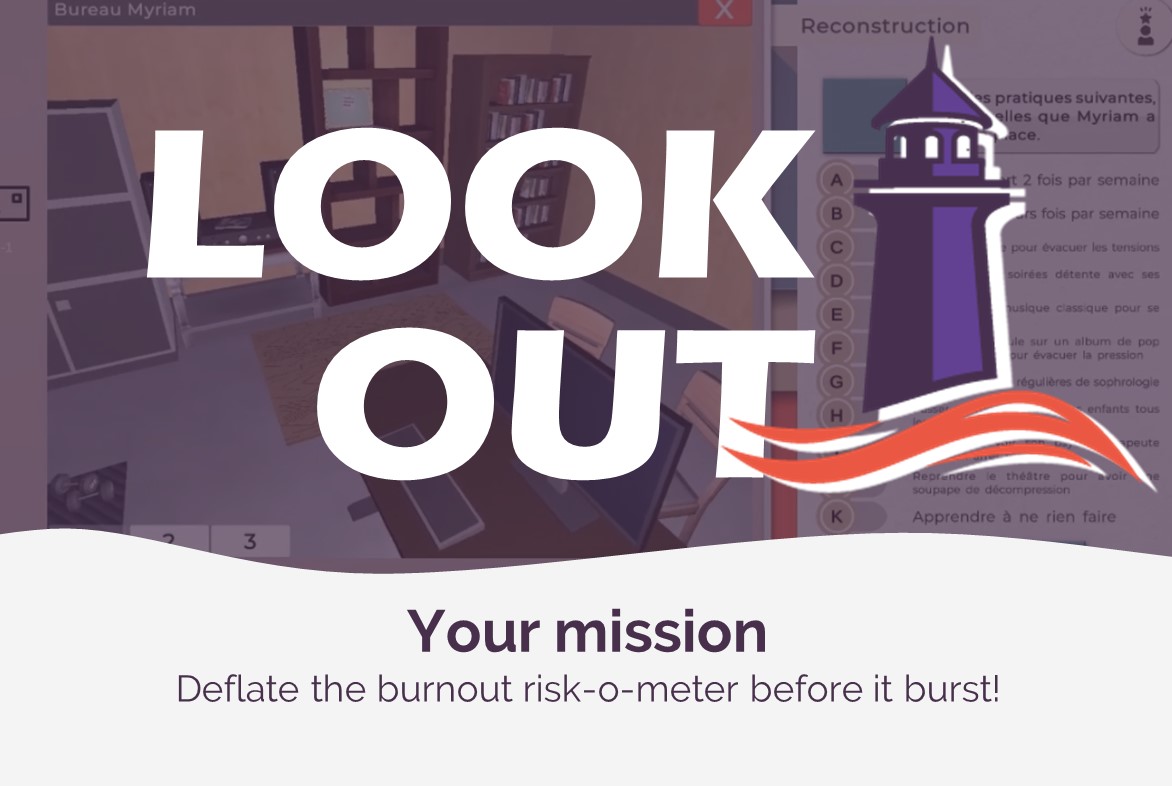 Mental health game: Lookout! to prevent burnout at work